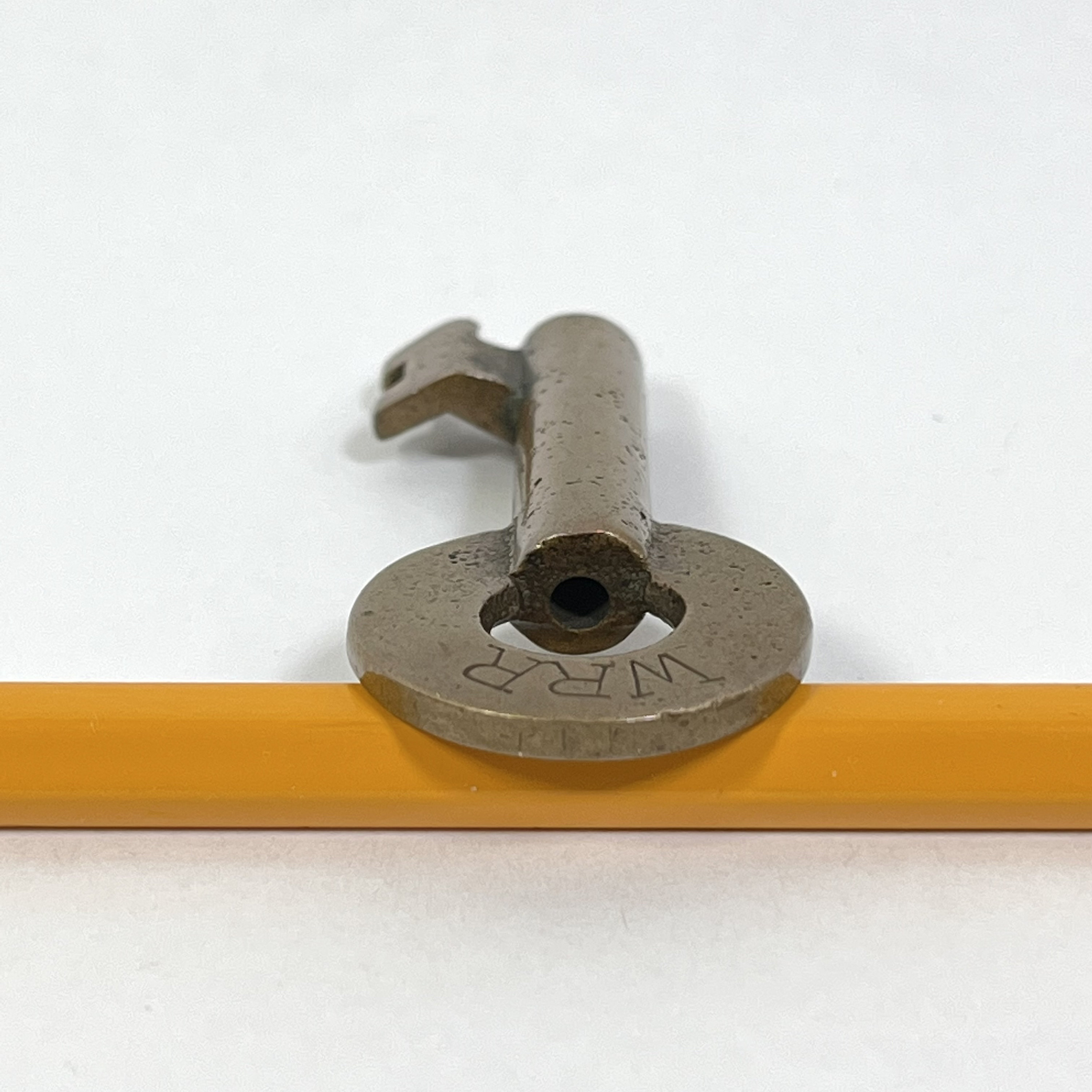 WRR Wabash Brass Hollow Barrel Railroad Switch KEY Train Rr Fraim ...