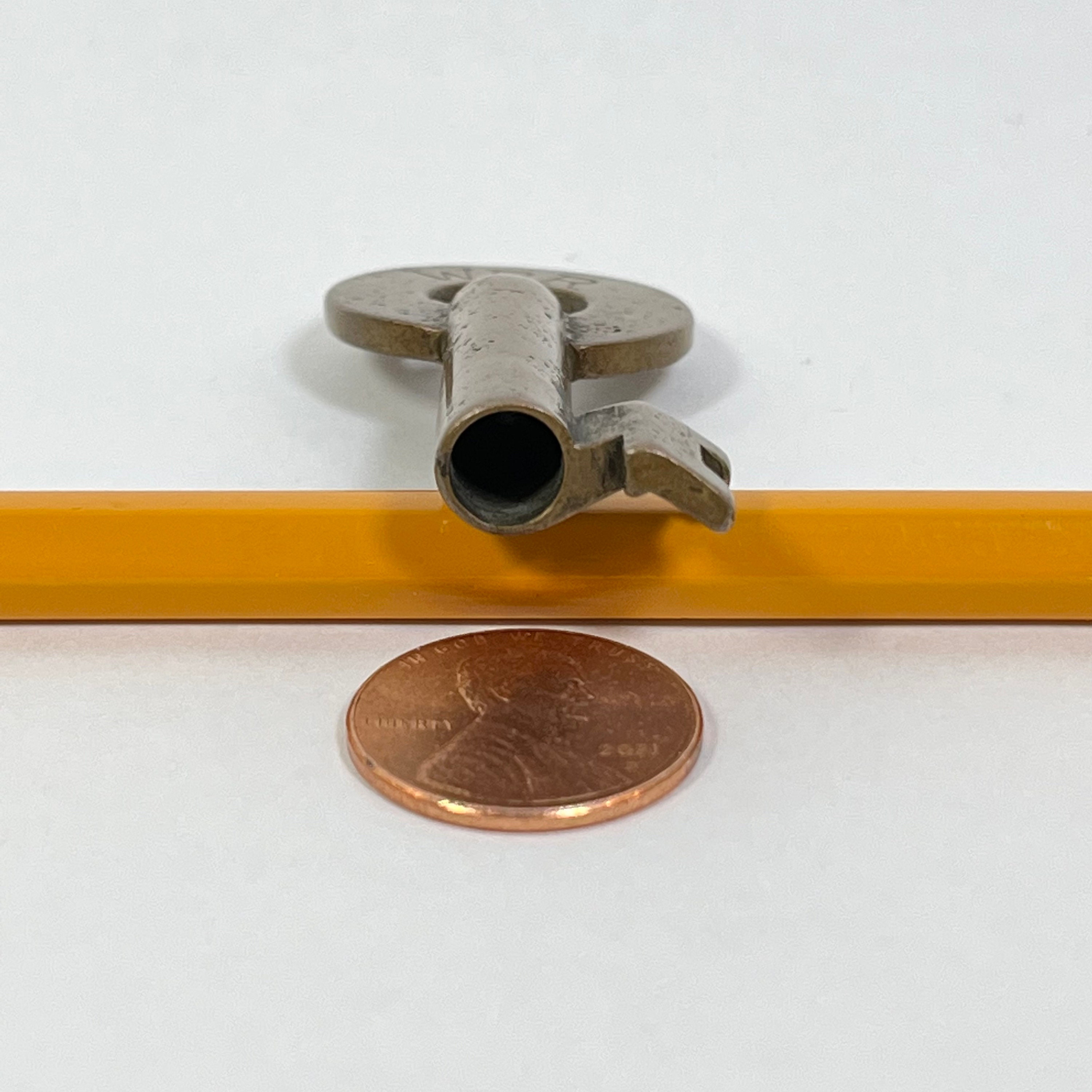 WRR Wabash Brass Hollow Barrel Railroad Switch KEY Train Rr Fraim ...