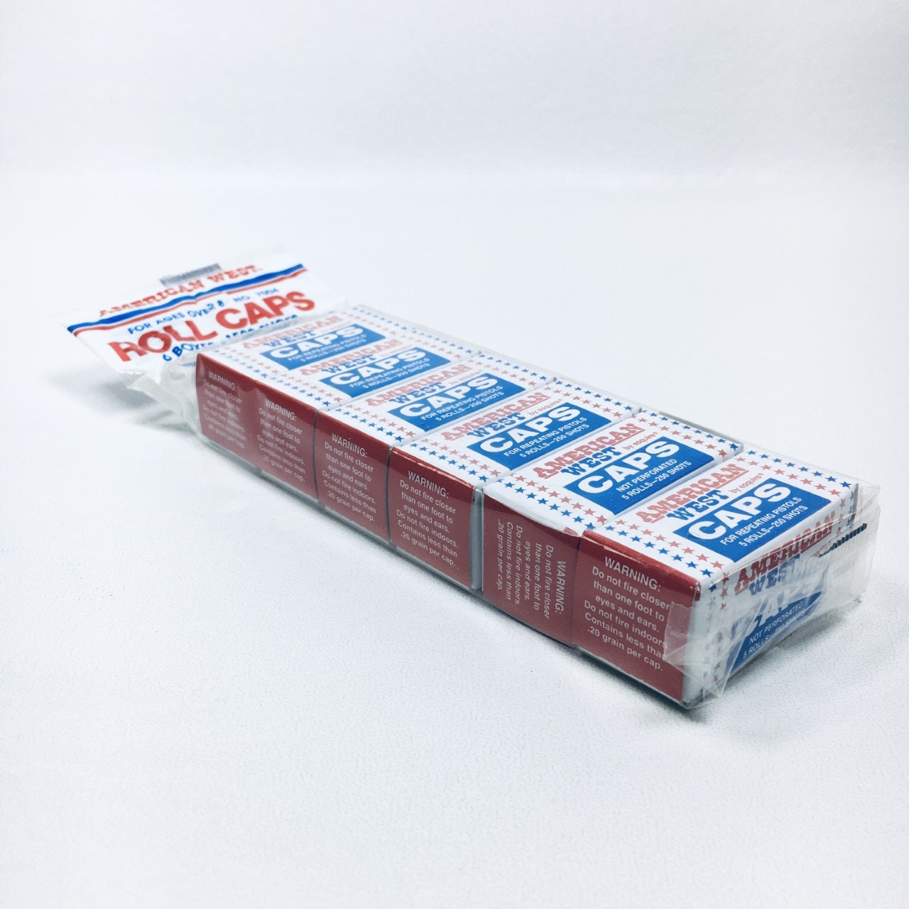 NEW American West ROLL CAPS Shots for Repeating Toy Guns Pistols #7004 ...