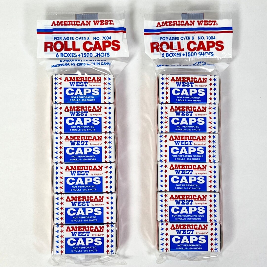 Two (2) NEW American West ROLL CAPS Shots for Repeating Toy Guns ...