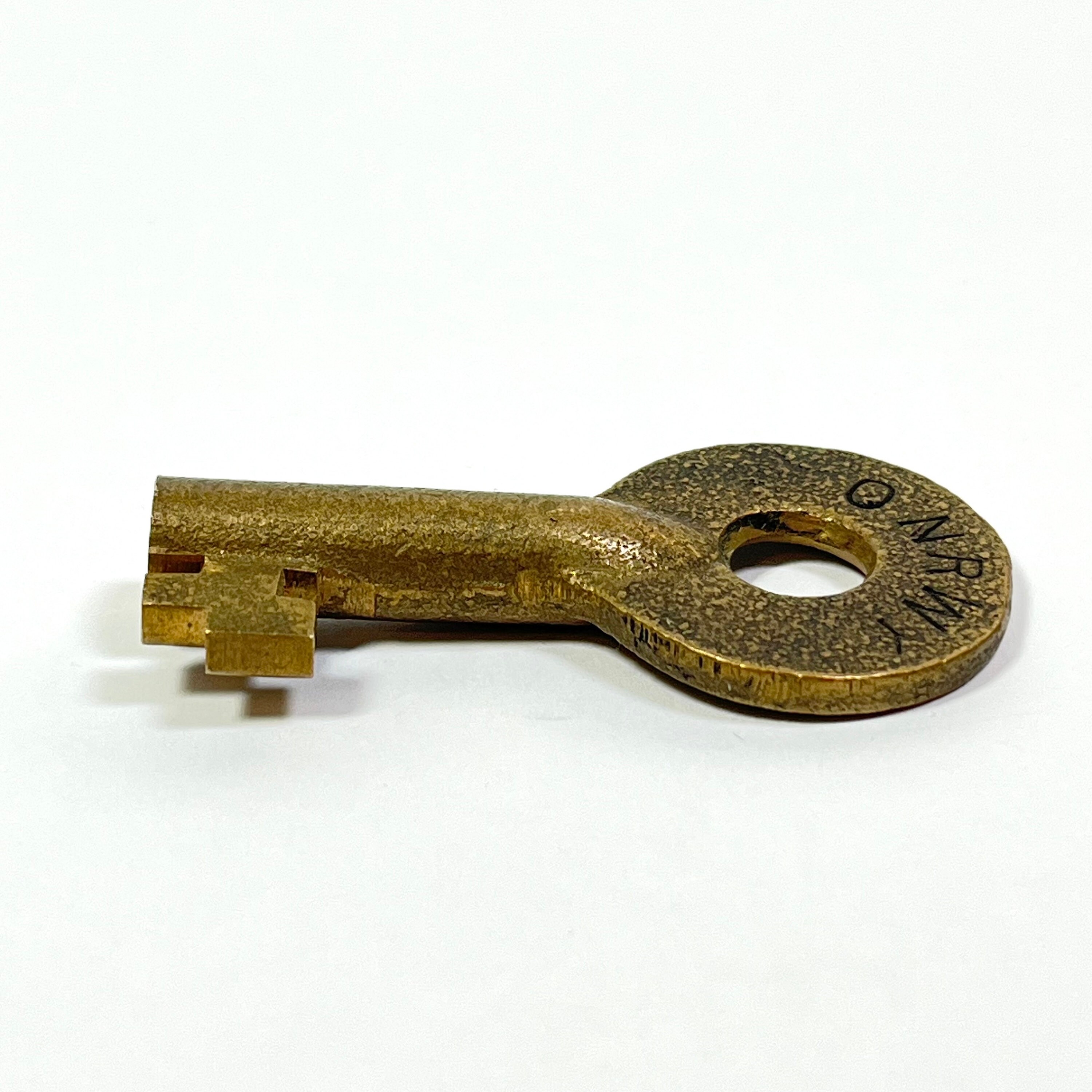 ONRWY Brass Hollow Barrel Railroad Key • Ontario Railway?? • Adlake - Etsy