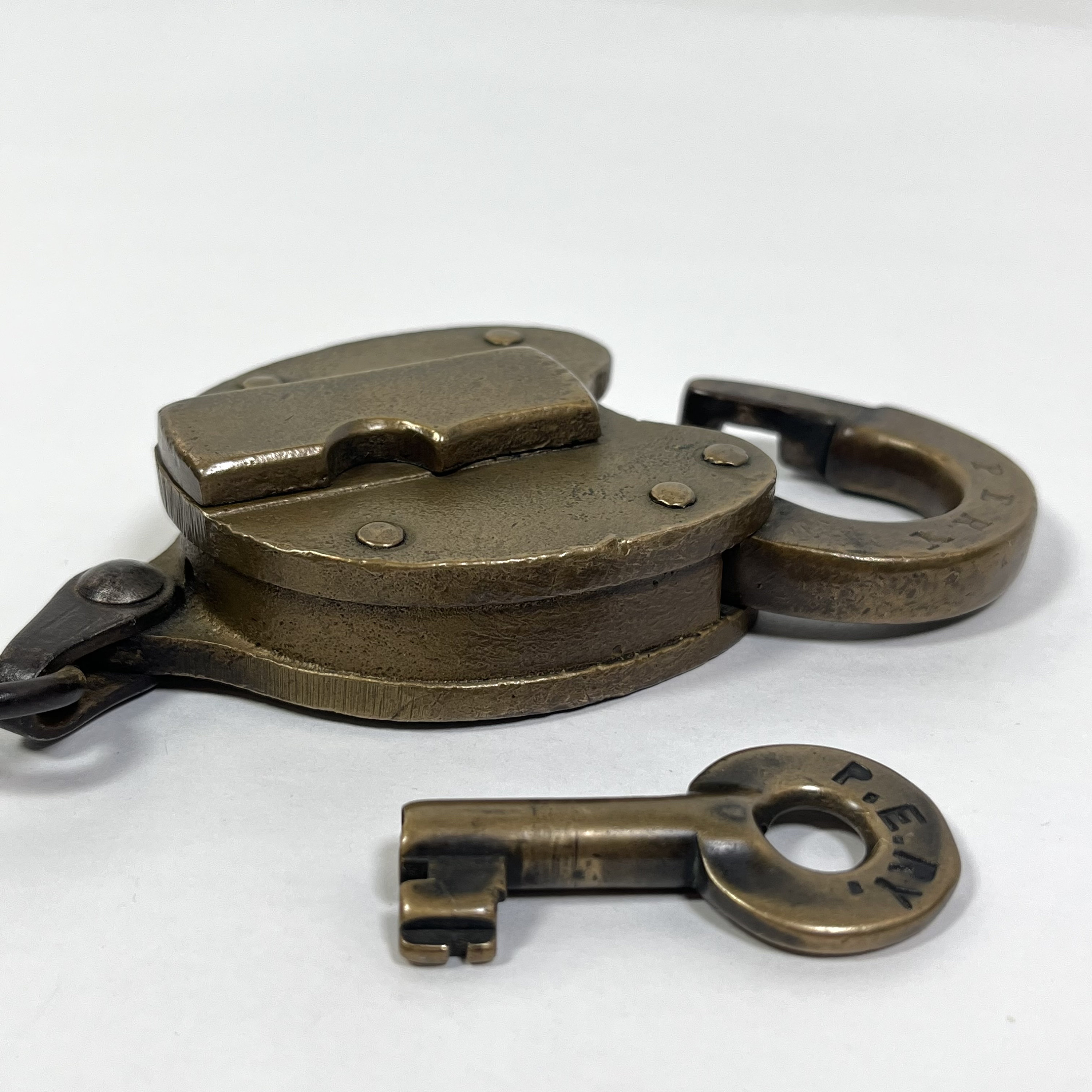 PERY Pacific Electric Railway Brass Railroad Switch Lock and Key Set ...