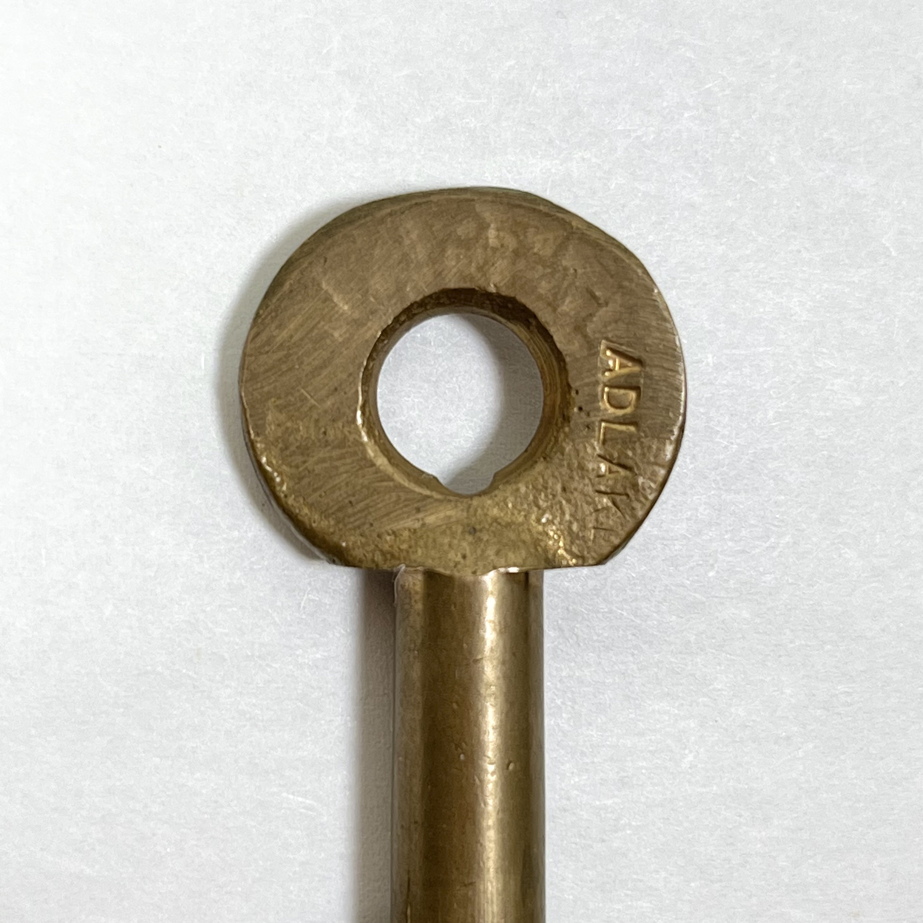 WCRY WC Ry Railroad Key Brass Hollow Barrel • Wisconsin Central Railway ...