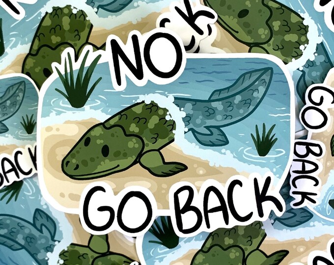 NO GO BACK Tiktaalik Sticker - Etsy