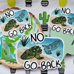 NO GO BACK Tiktaalik Sticker - Etsy
