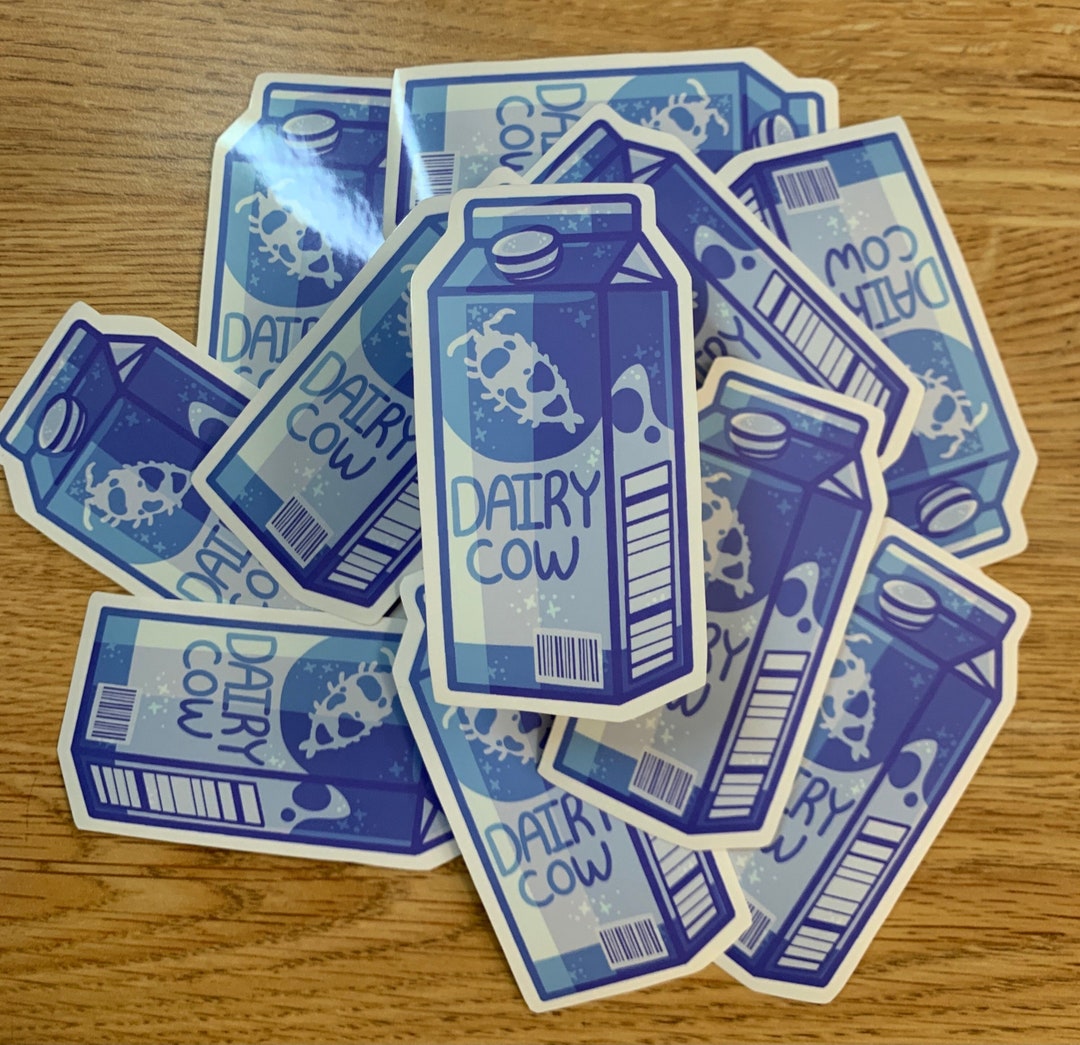 Dairy Cow Isopod Milk Sticker - Etsy