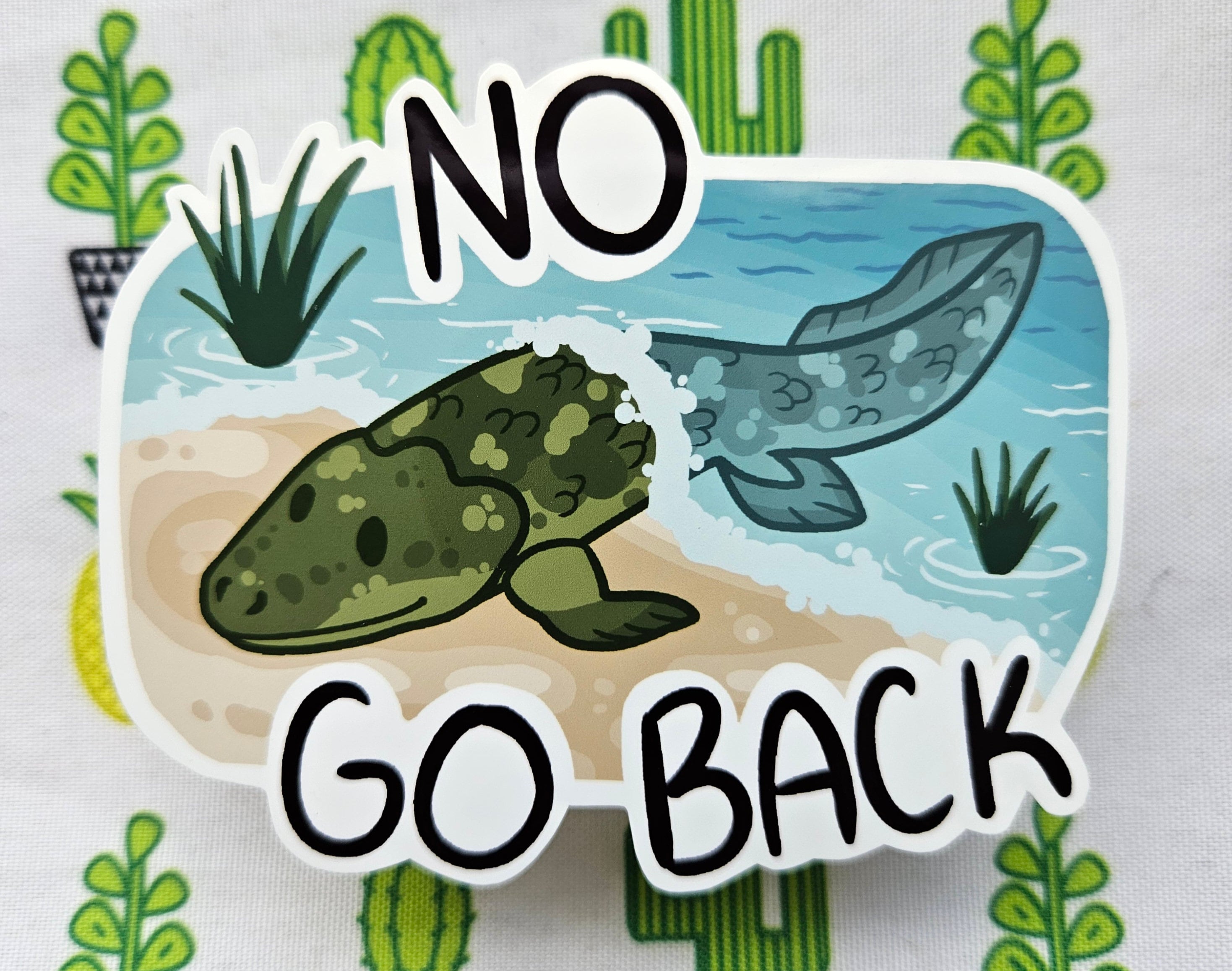 NO GO BACK Tiktaalik Sticker - Etsy