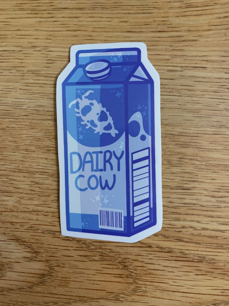 Dairy Cow Isopod Milk Sticker - Etsy