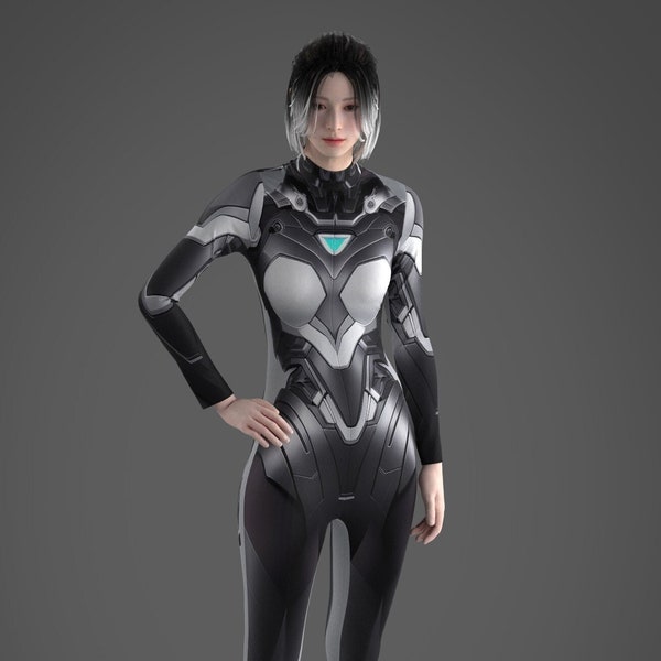 Cyberpunk Costume Cosplay Women Bodysuit - Etsy