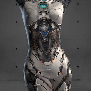 Cyborg Costume, Cyberpunk Rave Outfit, Futuristic Robot Cosplay - Etsy