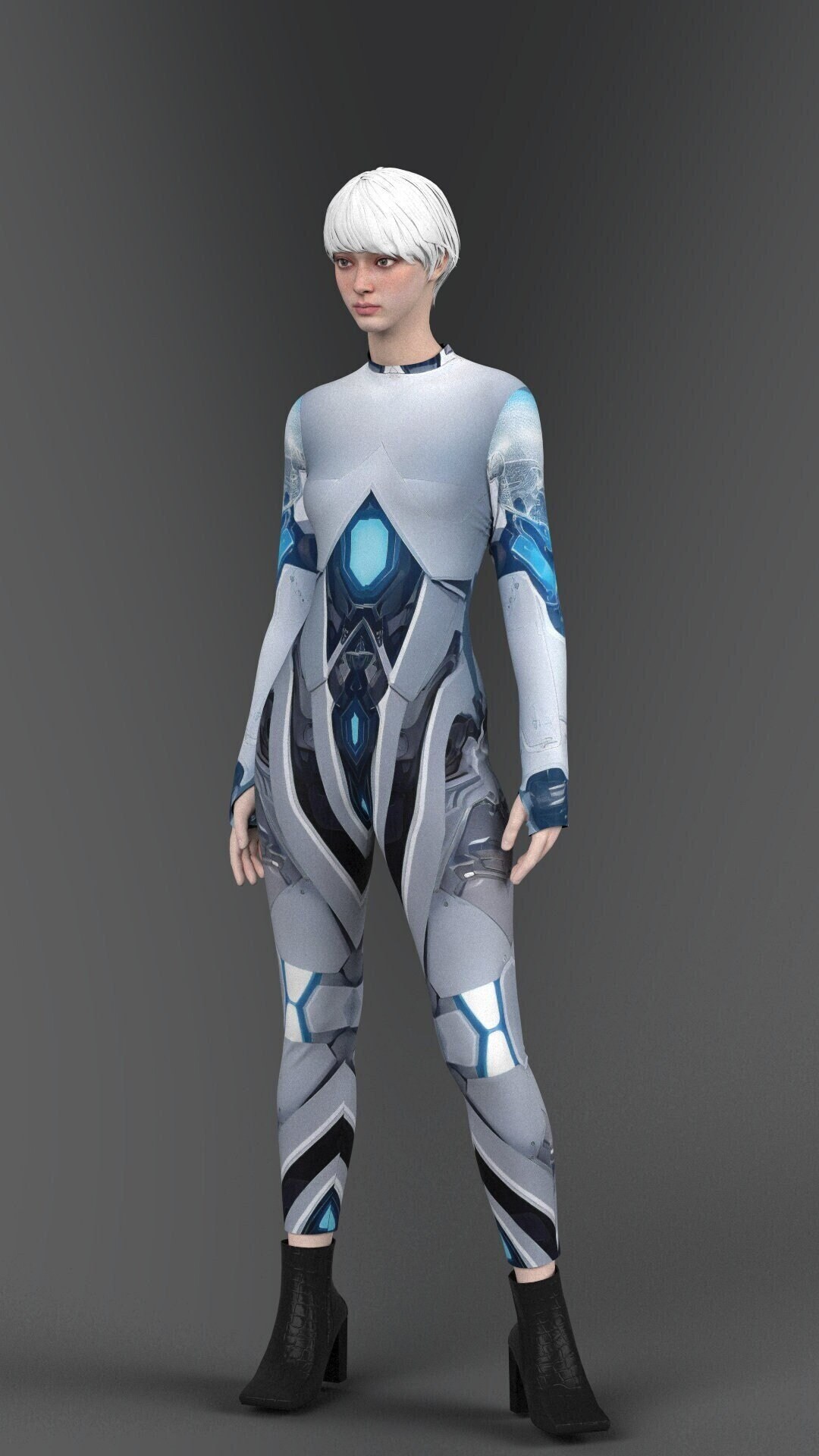 Cyberpunk Costume, Cyberpunk Custom Fit Available, Rave Outfit, Women ...