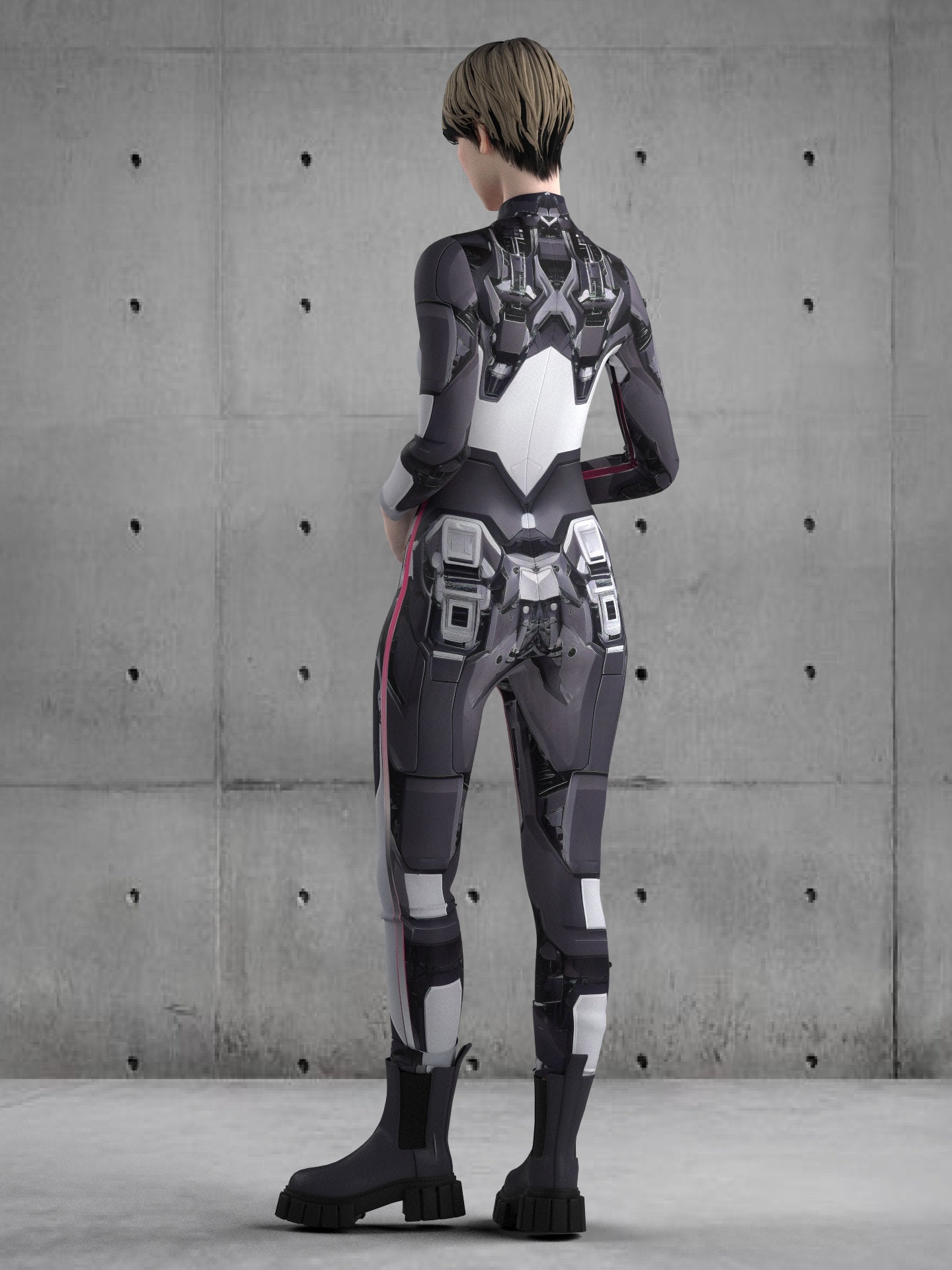 Black Robot Bodysuit Costume, Cyberpunk Rave Outfit - Etsy