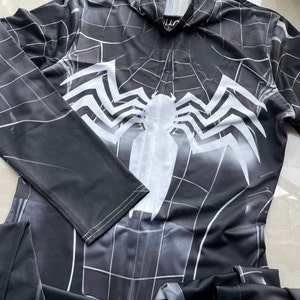 Black Spider Superhero Costume, Futuristic Rave Outfit, Custom Fit - Etsy