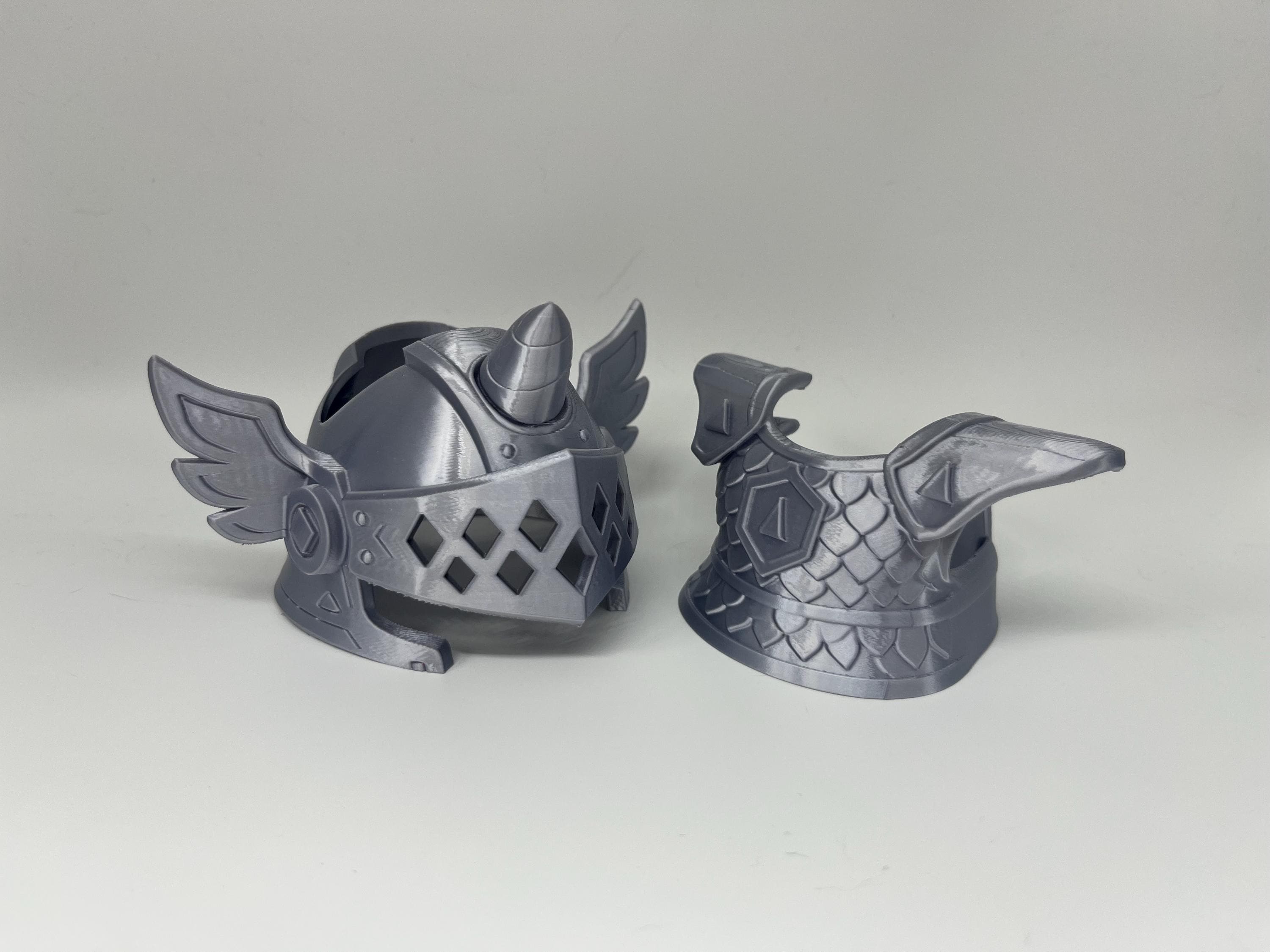 Customizable Text Knight Unicorn Armor Costume for 17cm Cute Monster ...