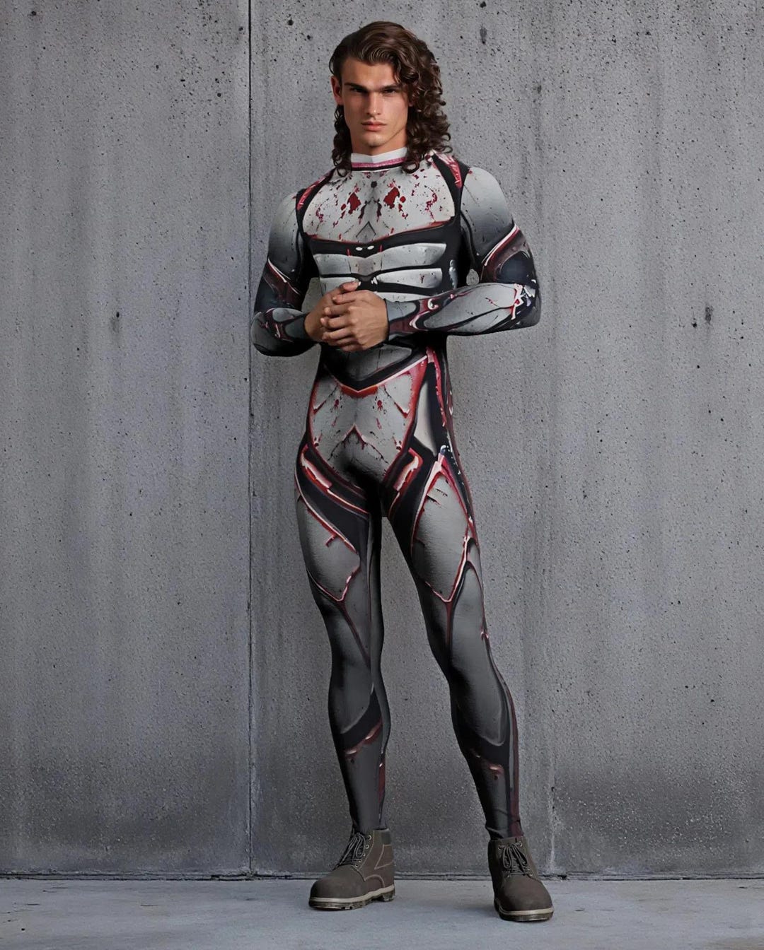 Alien Armor Bodysuit Costume for Men, Futuristic Cosplay Suit - Etsy