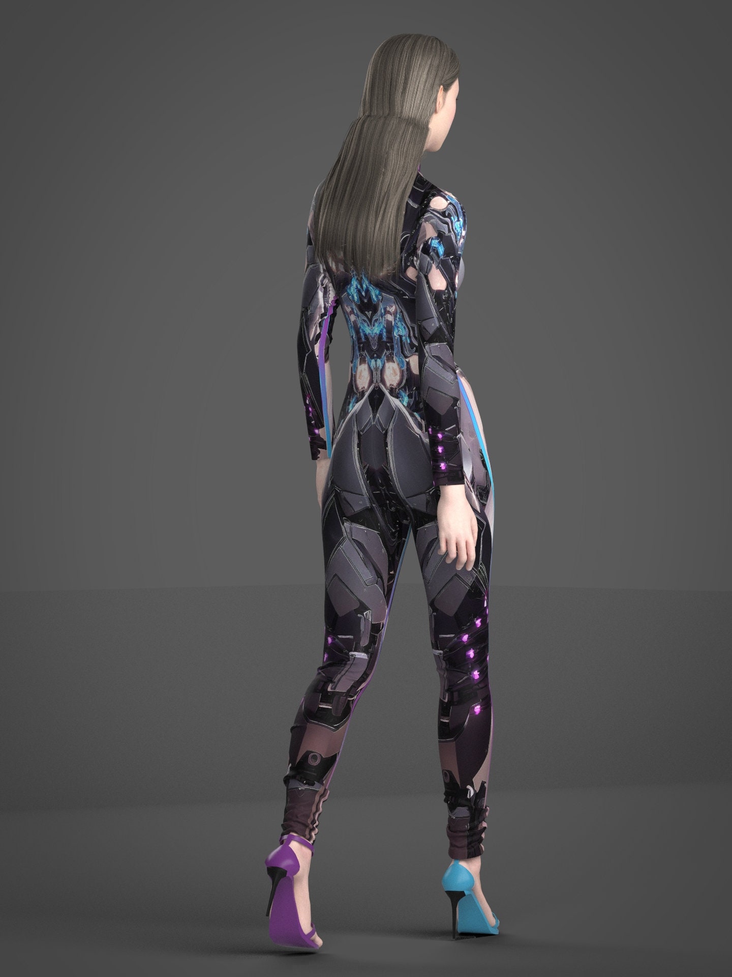 Futuristic Bodysuit, Cyberpunk Rave Costume, Robot Clothing - Etsy