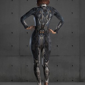 Halloween Cyborg Costume (custom Fit Available), Cyberpunk Clothing ...