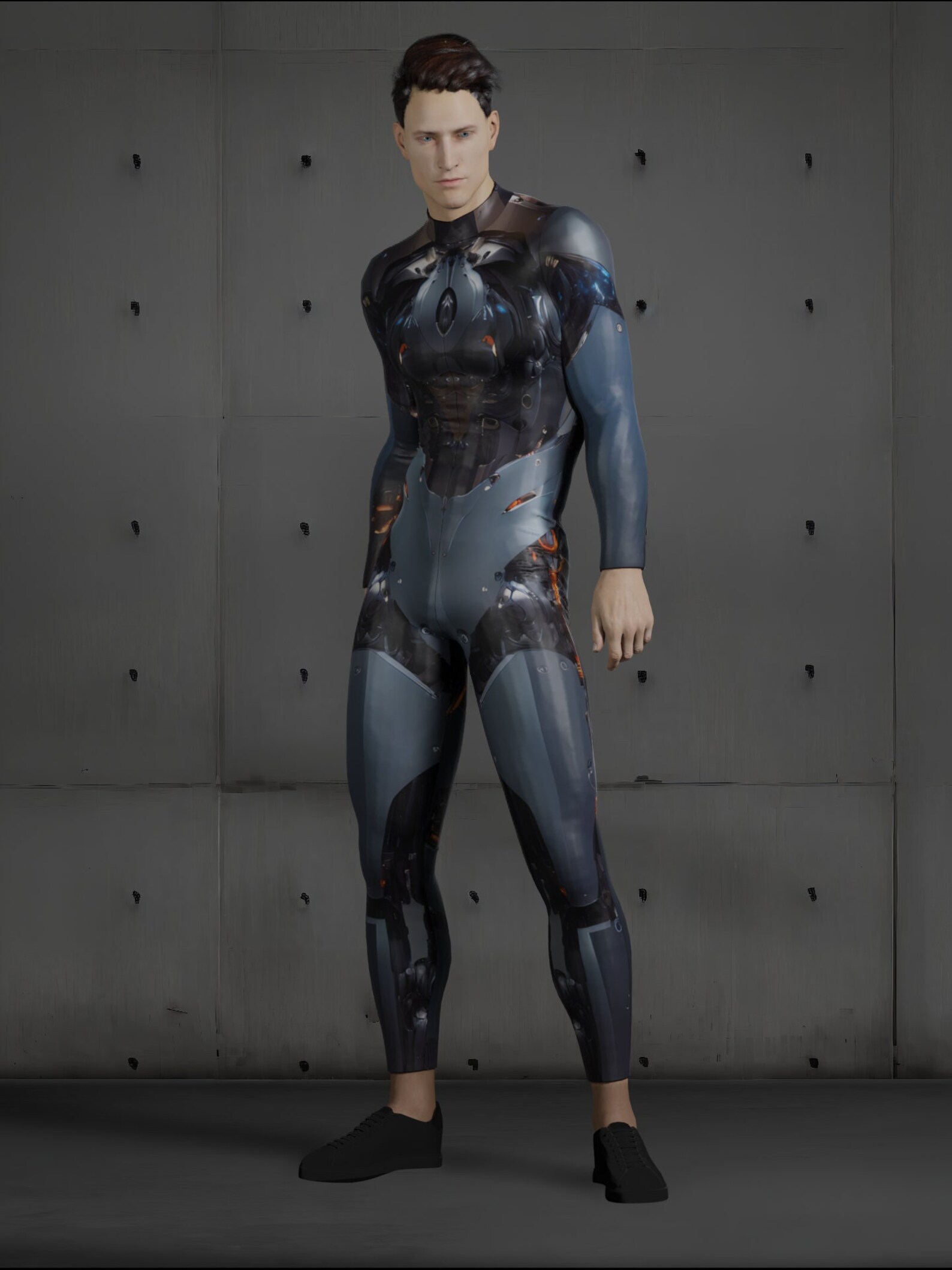 HAUTICO Cyborg Performance Costume for Men (customizable), Rave Party ...