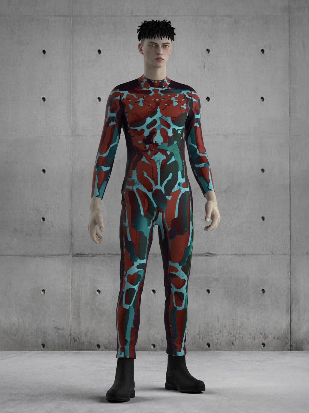 Eva Costumes for Men, Cosplay Bodysuit, Bodysuit for Parties, EDC, Rave ...