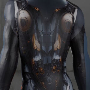 HAUTICO Cyborg Performance Costume for Men (customizable), Rave Party ...