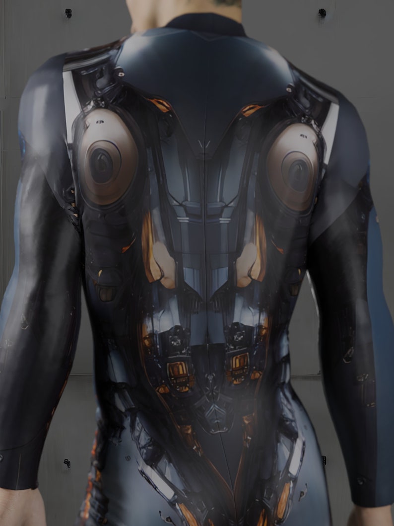 HAUTICO Cyborg Performance Costume for Men (customizable), Rave Party ...