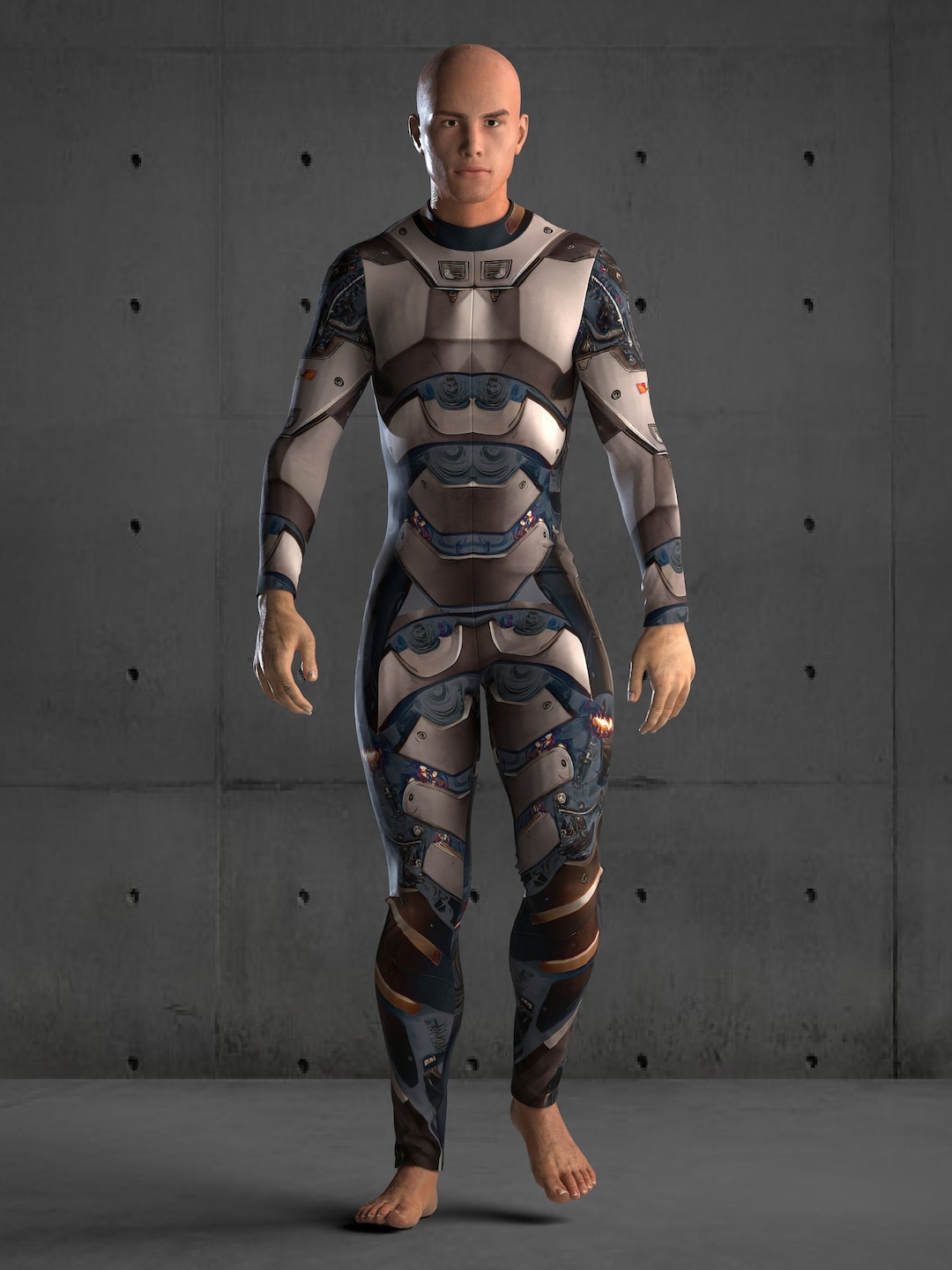 Cyborg Armor Costume Men (custom Fit Available), Rave Costume Men ...