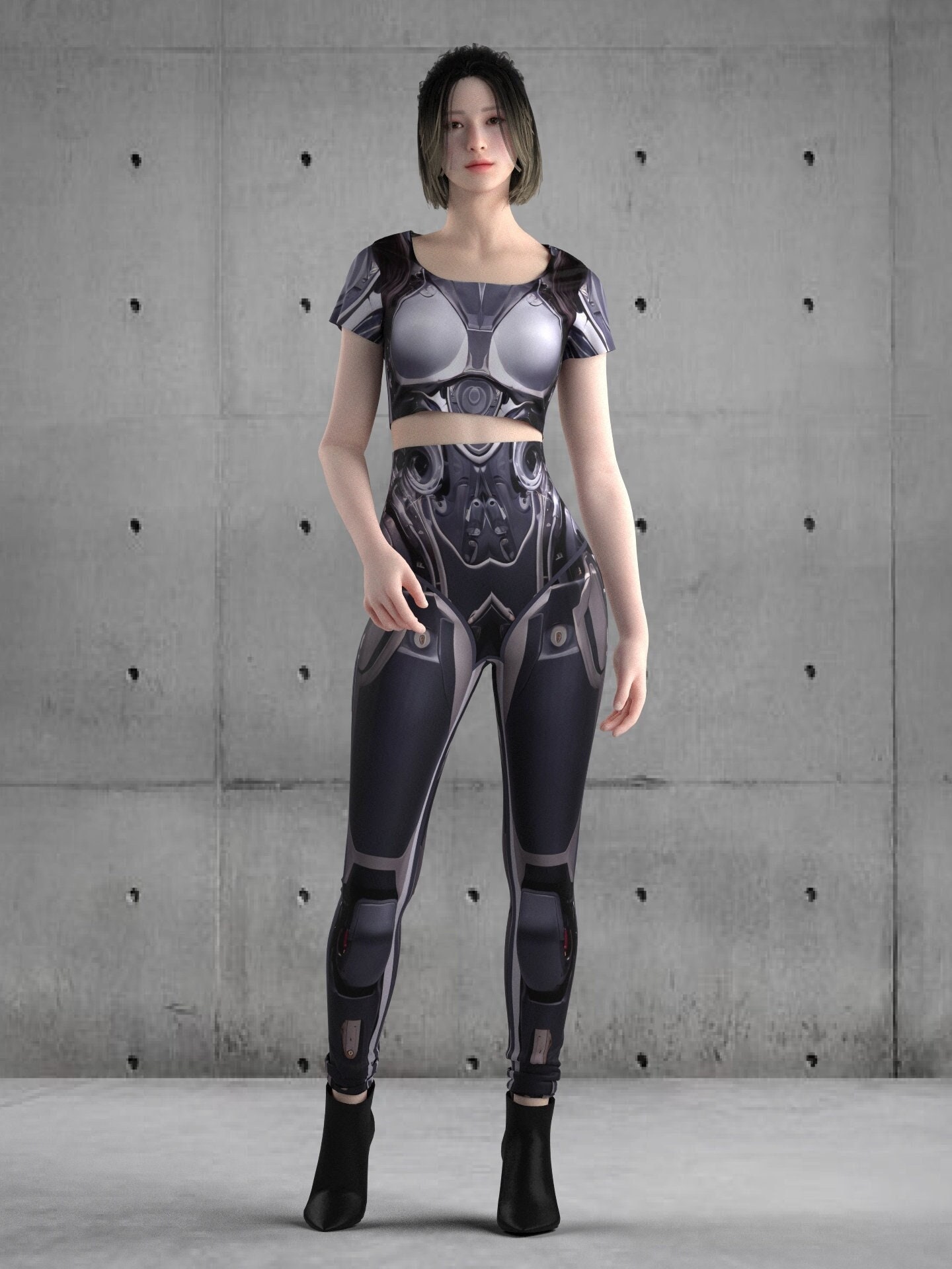 Cyberpunk Style Costume Cyberpunk Top Cyberpunk Legging - Etsy