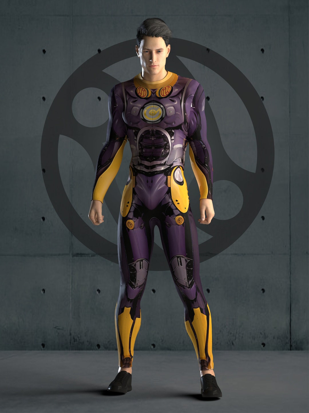 Cyborg Costume Men (custom Fit Available), Rave Costume Men, Halloween ...