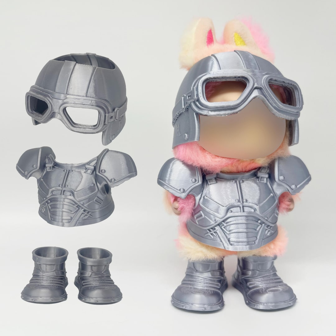 Customizable 3D Printed Knight Armor Costume for 17cm Dolls - Etsy