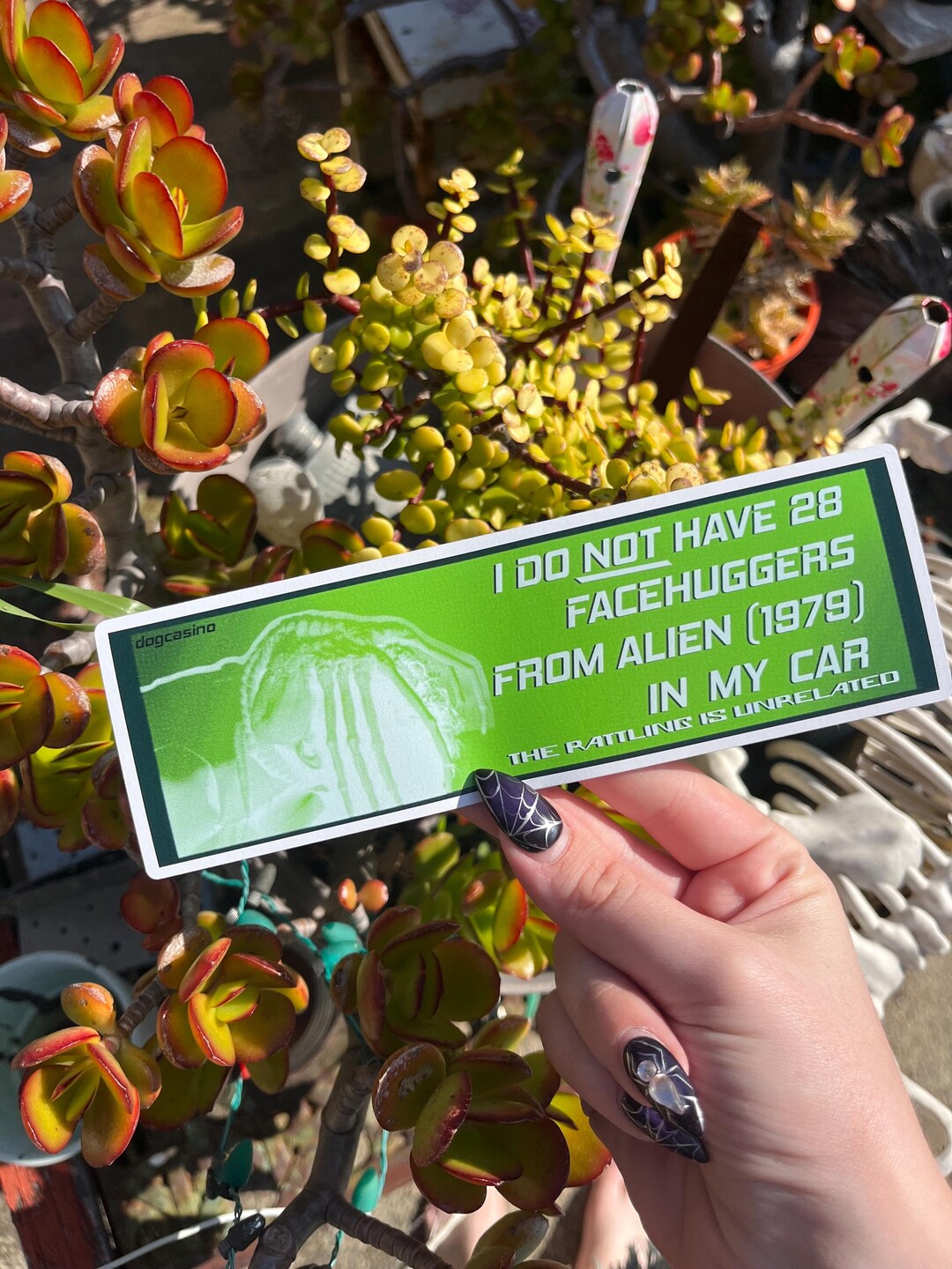 No Face Huggers Here! | Alien Car Sticker - Etsy