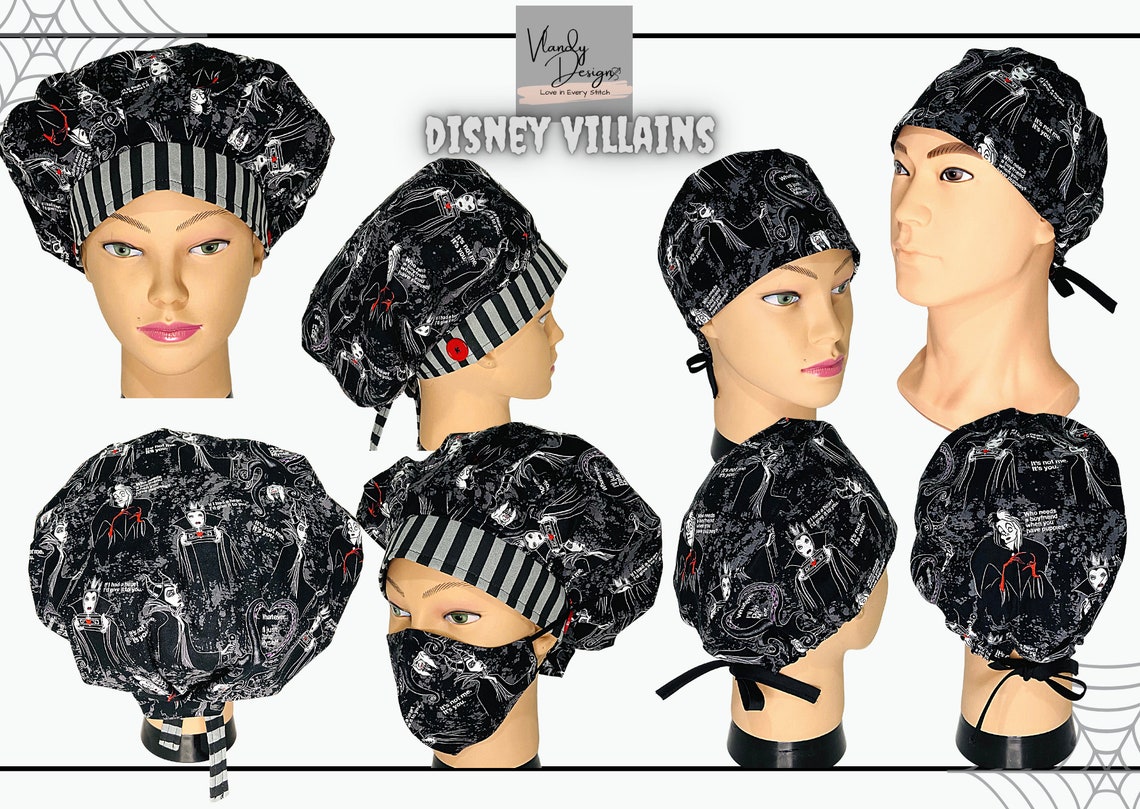Halloween/fall Scrub Caps AND Bouffants With Buttons for - Etsy