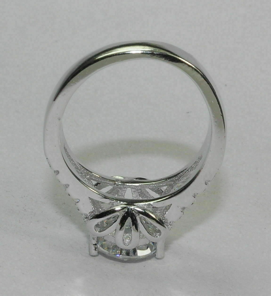 925 Silver Split Shanks Wedding Ring 2CT Round Cut Moissanite | Etsy