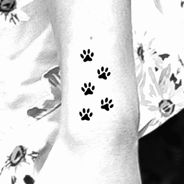 Small Paw Tattoo - Etsy