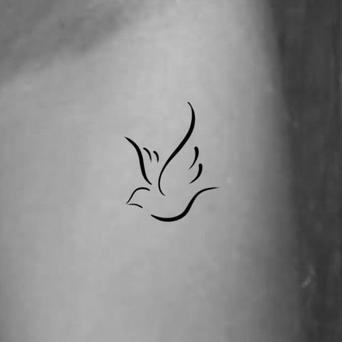 Dove Temporary Tattoo / Small Dove Tattoo / Bird Tattoo / Dove - Etsy