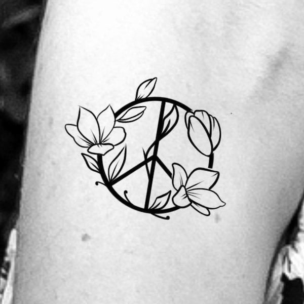 Peace Tattoo - Etsy