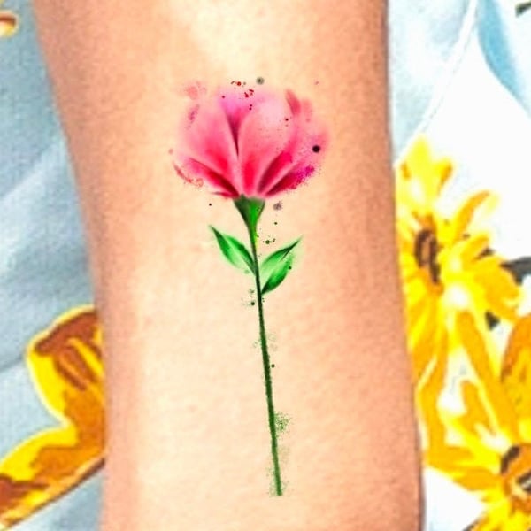 Temporary Tattoo Flower - Etsy