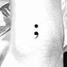 Small Semicolon Temporary Tattoo | Etsy