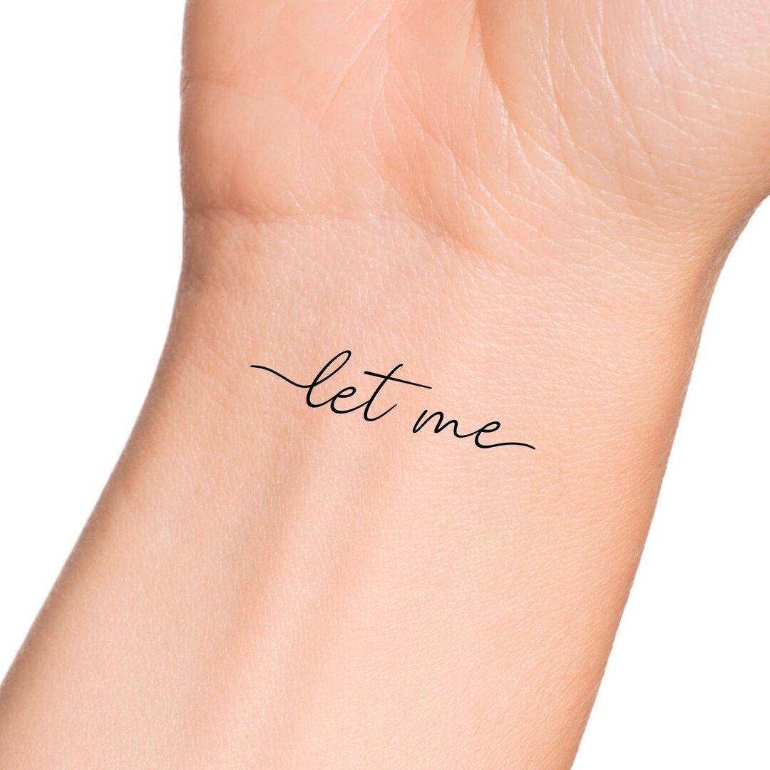 Let Me Temporary Tattoo - Etsy