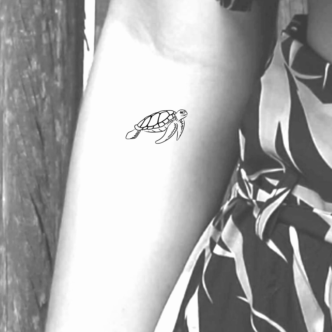 Sea Turtle Temporary Tattoo / Small Turtle Tattoo / Animal | Etsy