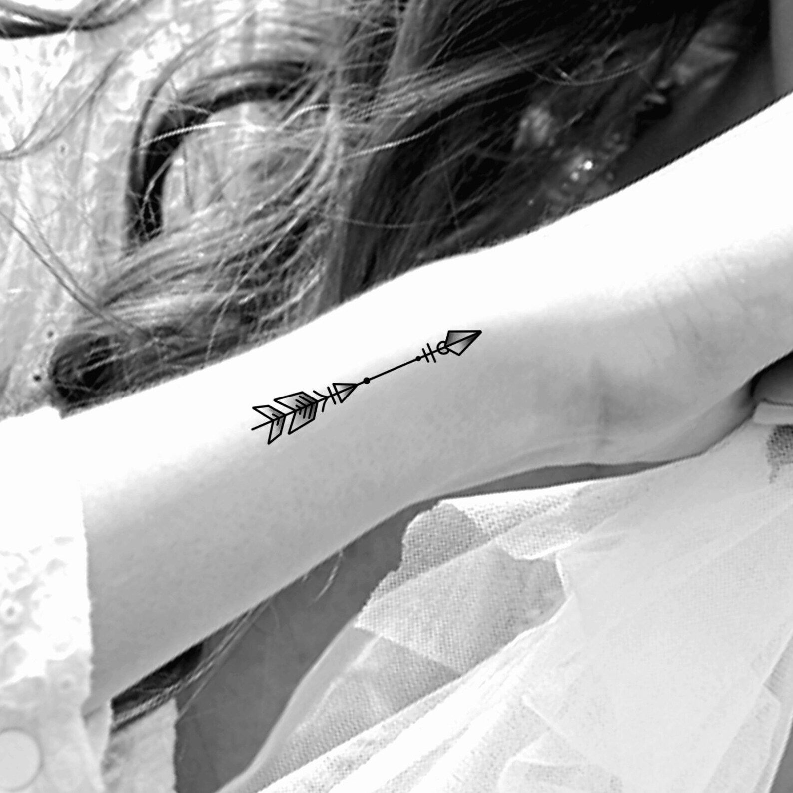Arrow Temporary Tattoo / Cute Arrow Tattoo - Etsy