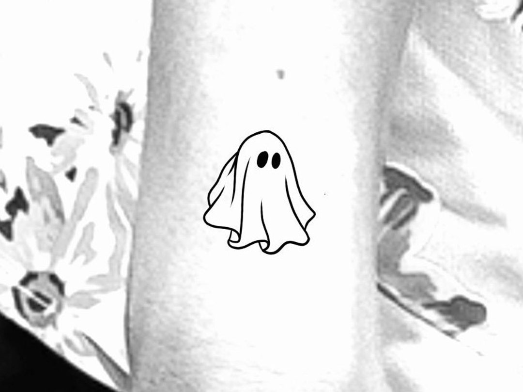 Small Ghost Temporary Tattoo - Etsy