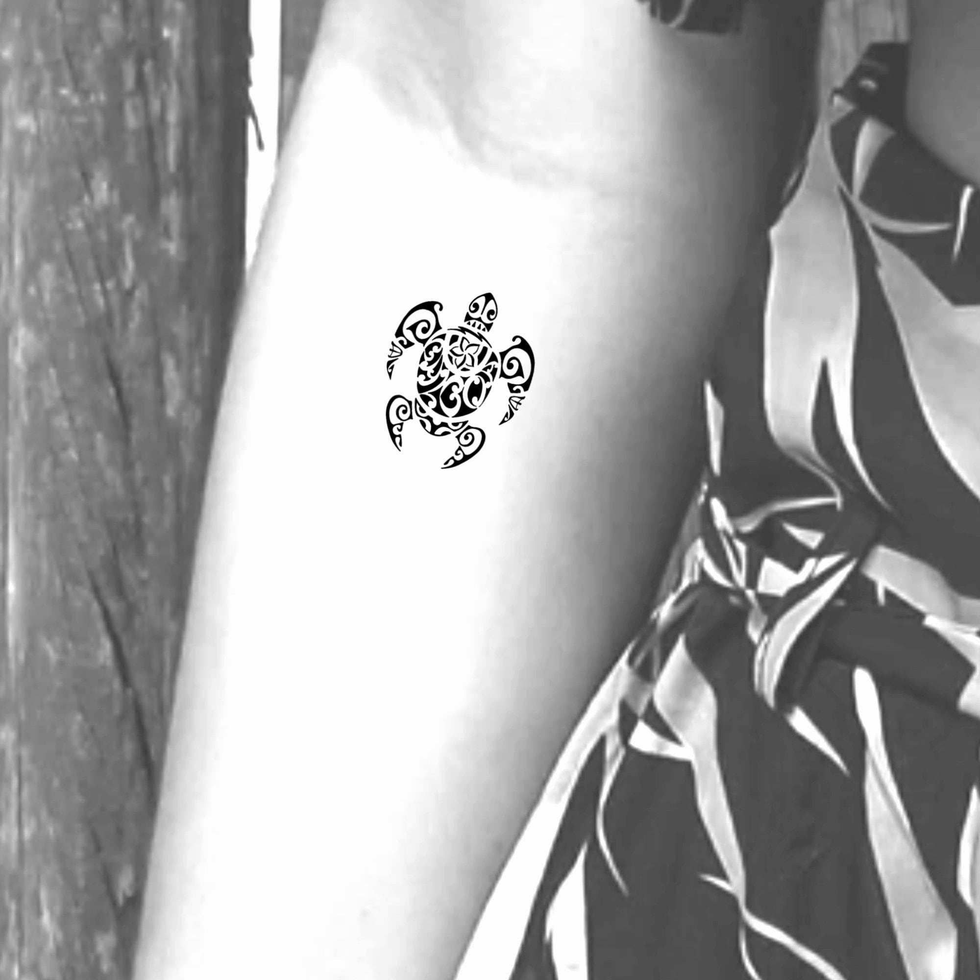 Sea Turtle Temporary Tattoo / Tribal Sea Turtle Tattoo / - Etsy