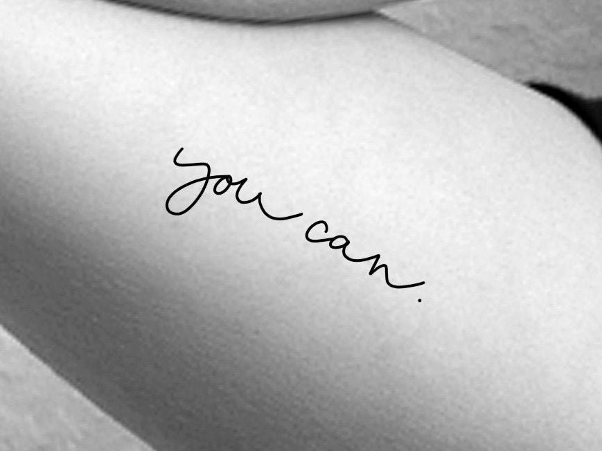 You Can Handwriting Temporary Tattoo you-can-handwriting-temporary-tattoo