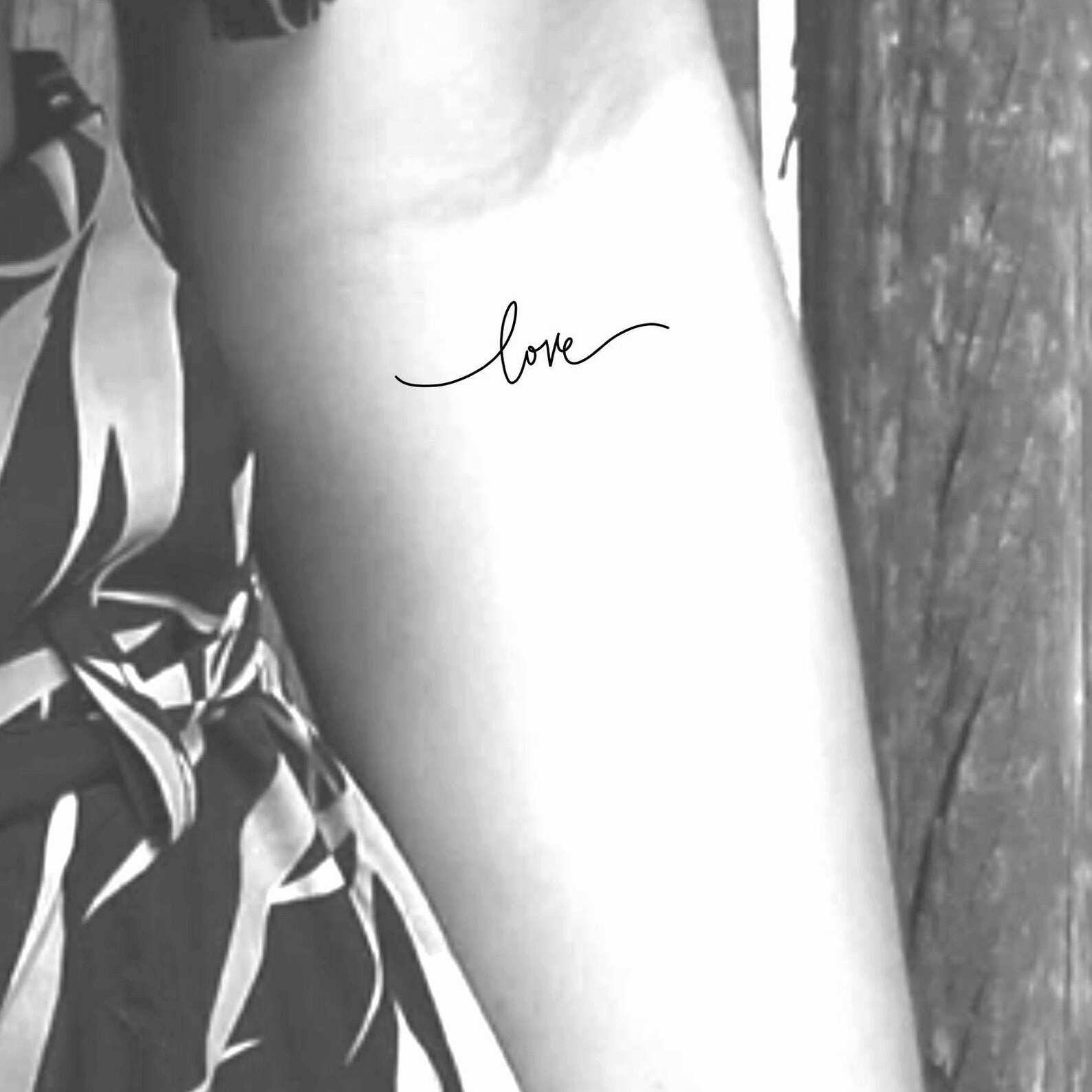 Love Temporary Tattoo - Etsy
