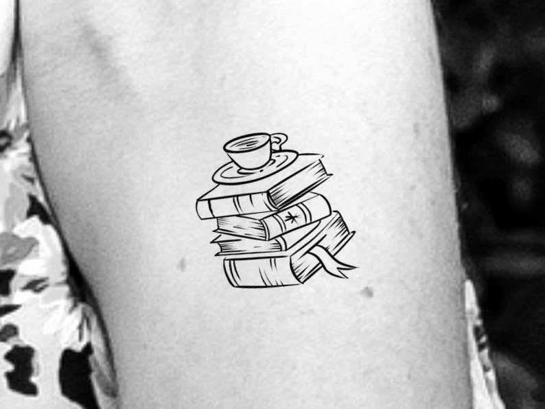 Books Temporary Tattoo - Etsy