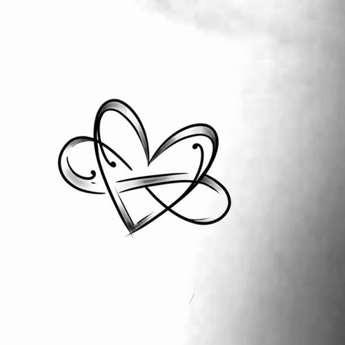 Infinity Love Life Temporary Tattoo / Infinity Tattoo - Etsy