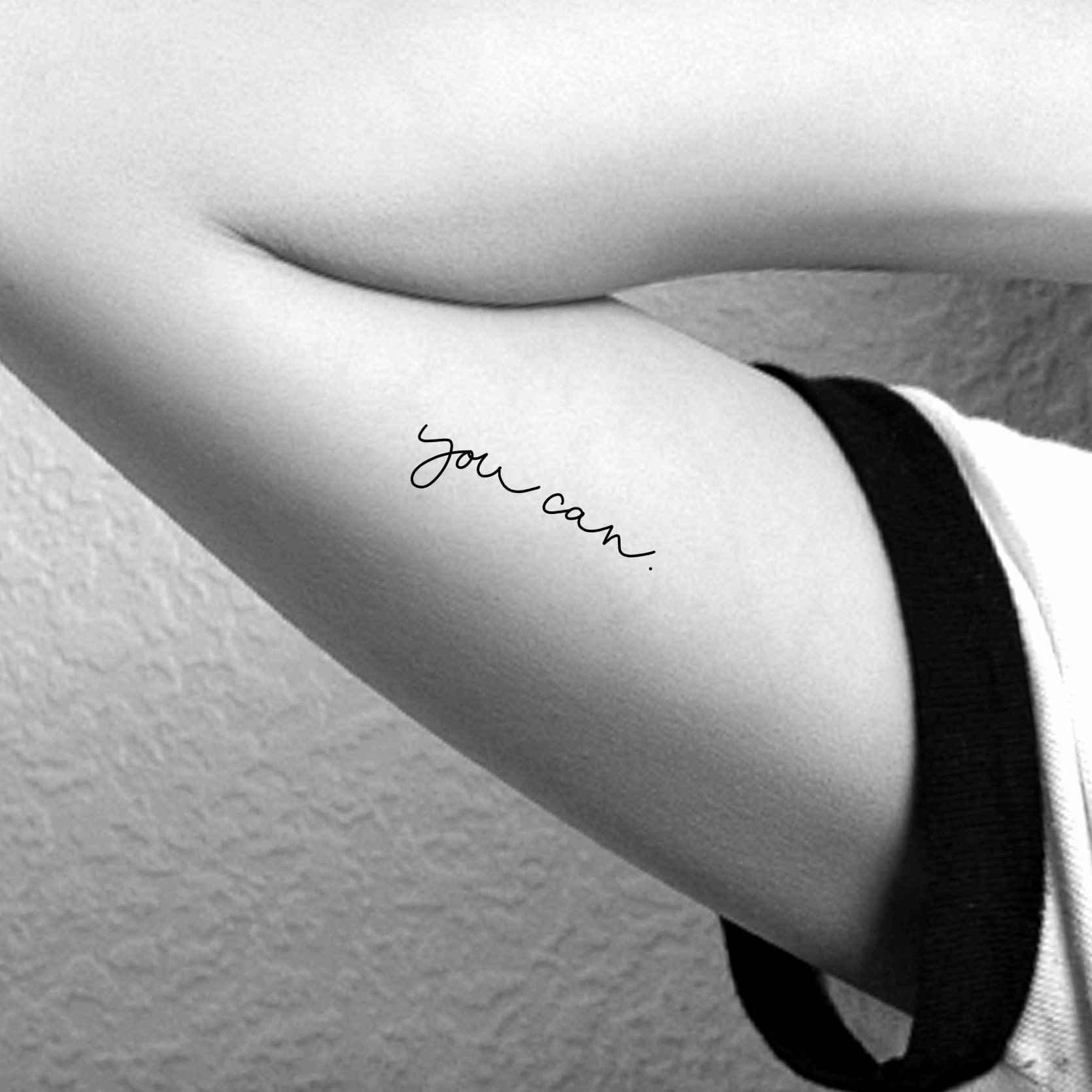 You Can Handwriting Temporary Tattoo You Can Handwriting Temporary Tattoo