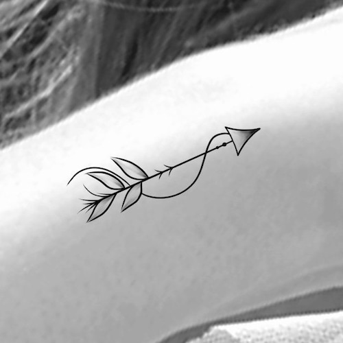 Arrow Temporary Tattoo - Etsy