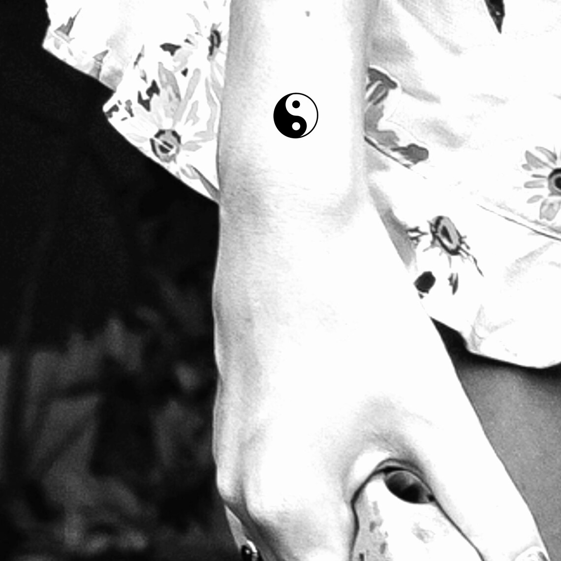 Yin Yang Temporary Tattoo / Small Yin Yang Tattoo / Tiny - Etsy