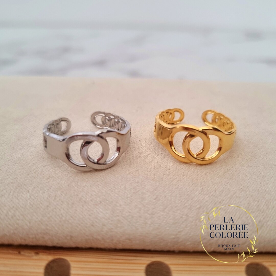 Adjustable Handcuff Ring / Twisted Knot Ring / Adjustable Ring - Etsy